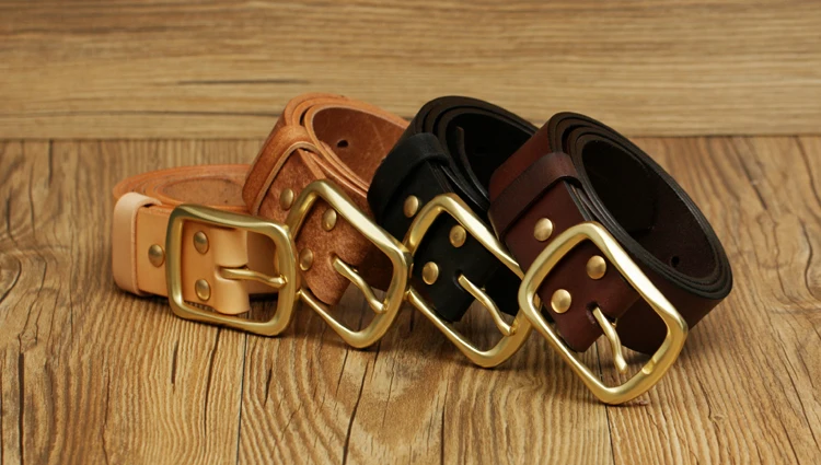 Easy Way Men Womens Belts for Jeans Genuine Leather Belts 1.5" Width ...