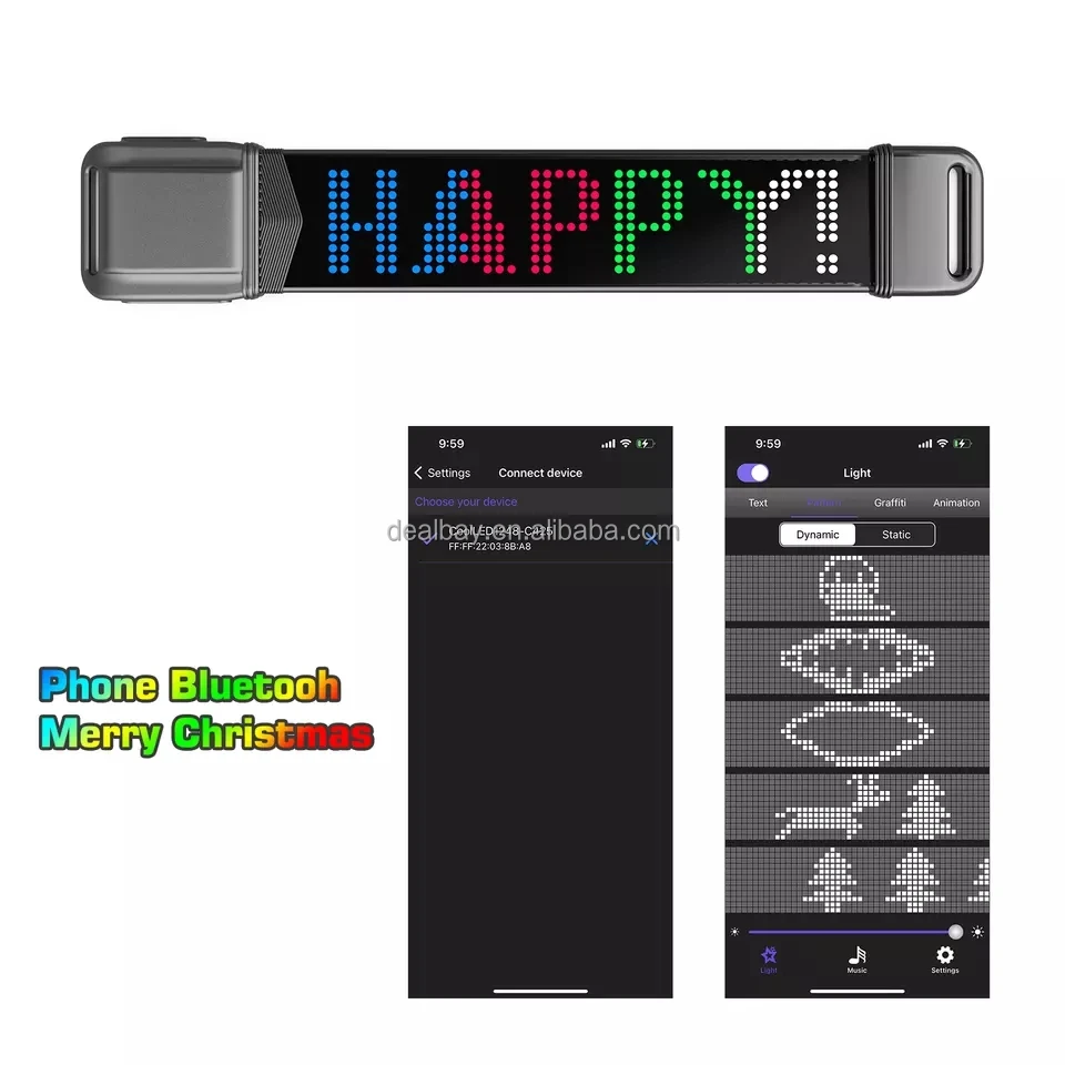 Customized Programmable Scrolling Smart Led Signs Flexible Rgb Led ...