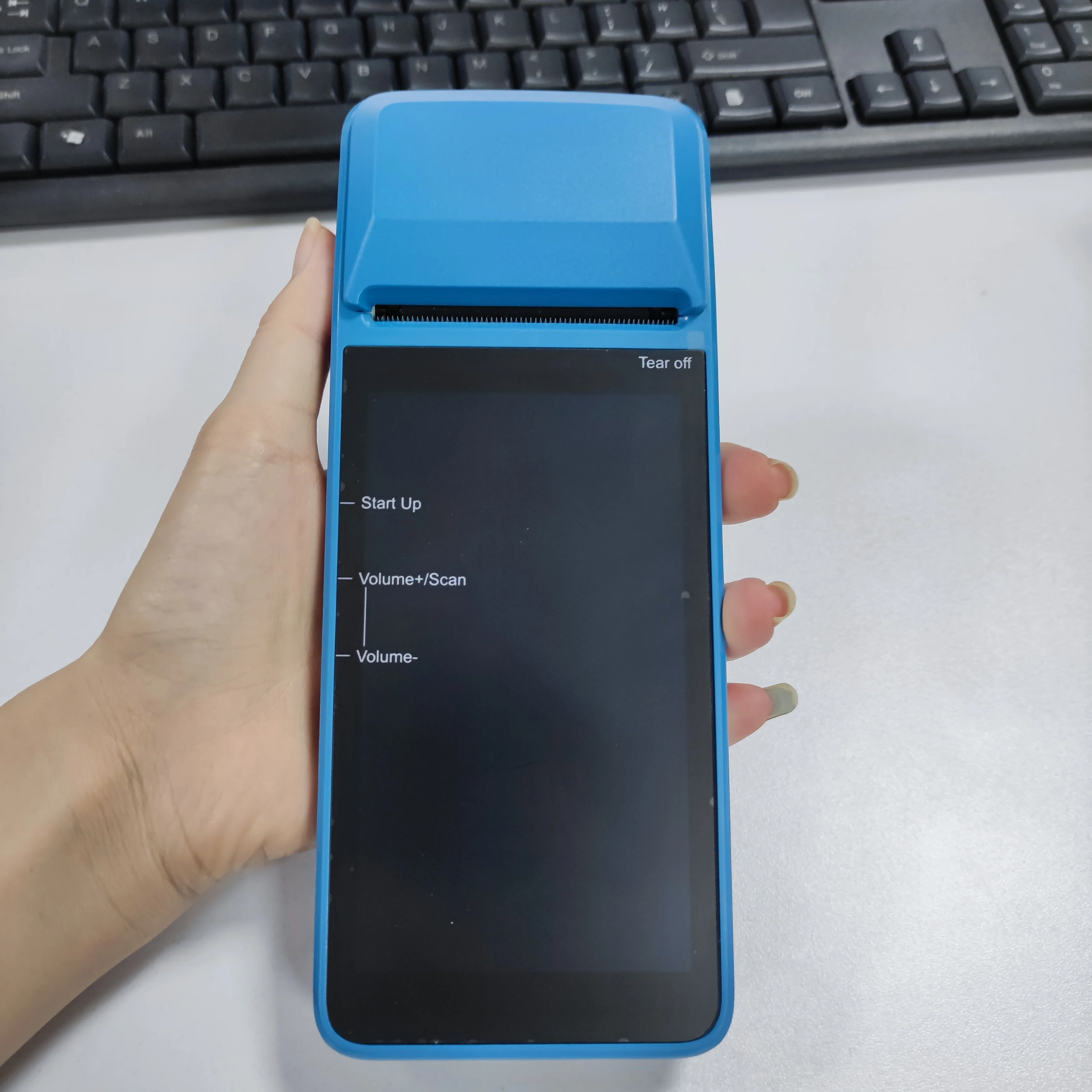 H8C 2GB RAM Pos Terminal With 16GB ROM 5 Inch Android Pos Smart ...