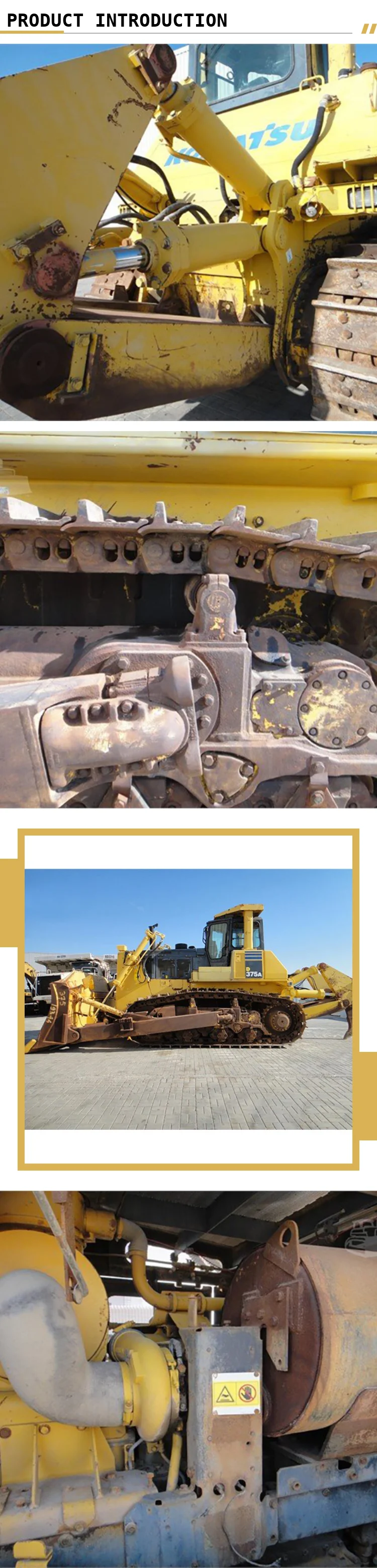 Second-hand Komatsu D375a Bulldozer Used Original Low Price D375 D155 ...