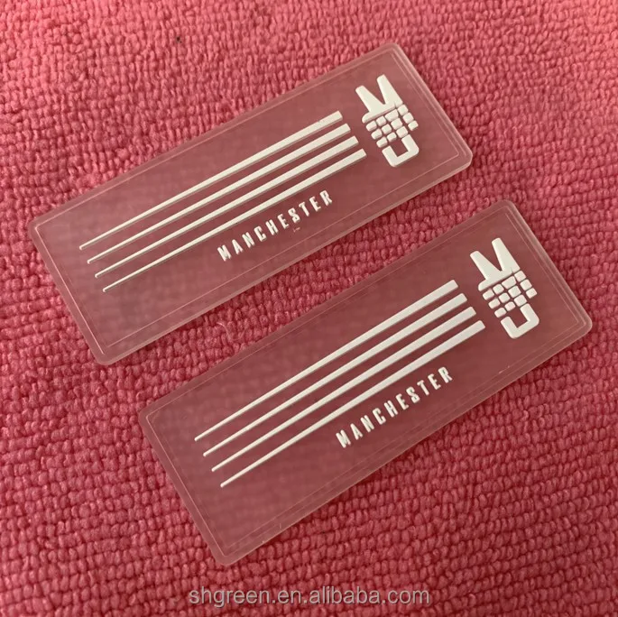 Soft Clear PVC Rubber Label - Sustainable Garment Label