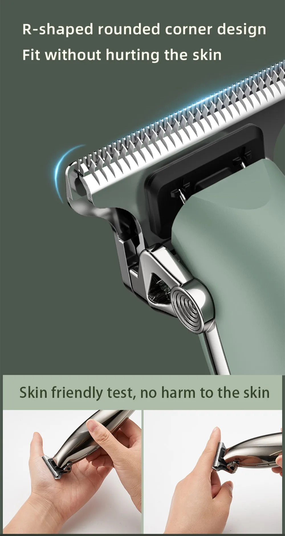 Fanke Men's Electric Hair Clipper USB Rechargeable Hair Trimmer ...
