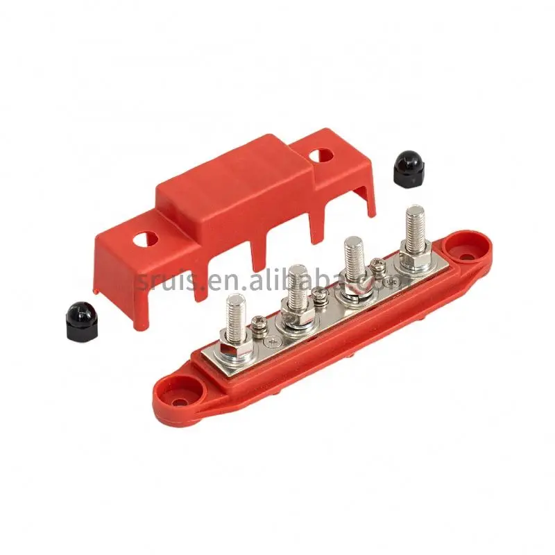 250a Big Current Bus Bar Distribution Terminal Block 4*m10 Studs And 3 ...