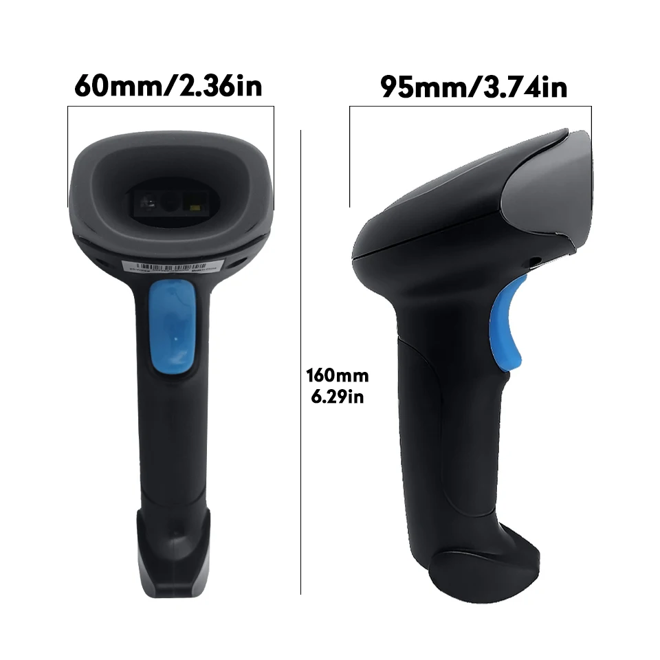 Jr Wired Wireless 2.4g Bluetooth 1d 2d Barcode Reader Scanner ...