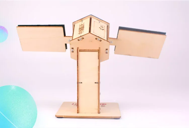 DIY Aerospace Satellite Model Science Experiment Wooden Handmade ...