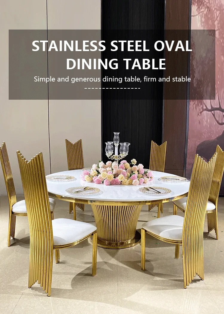 Luxury Furniture Event Banquet Transparent Glass Stainless Steel White ...