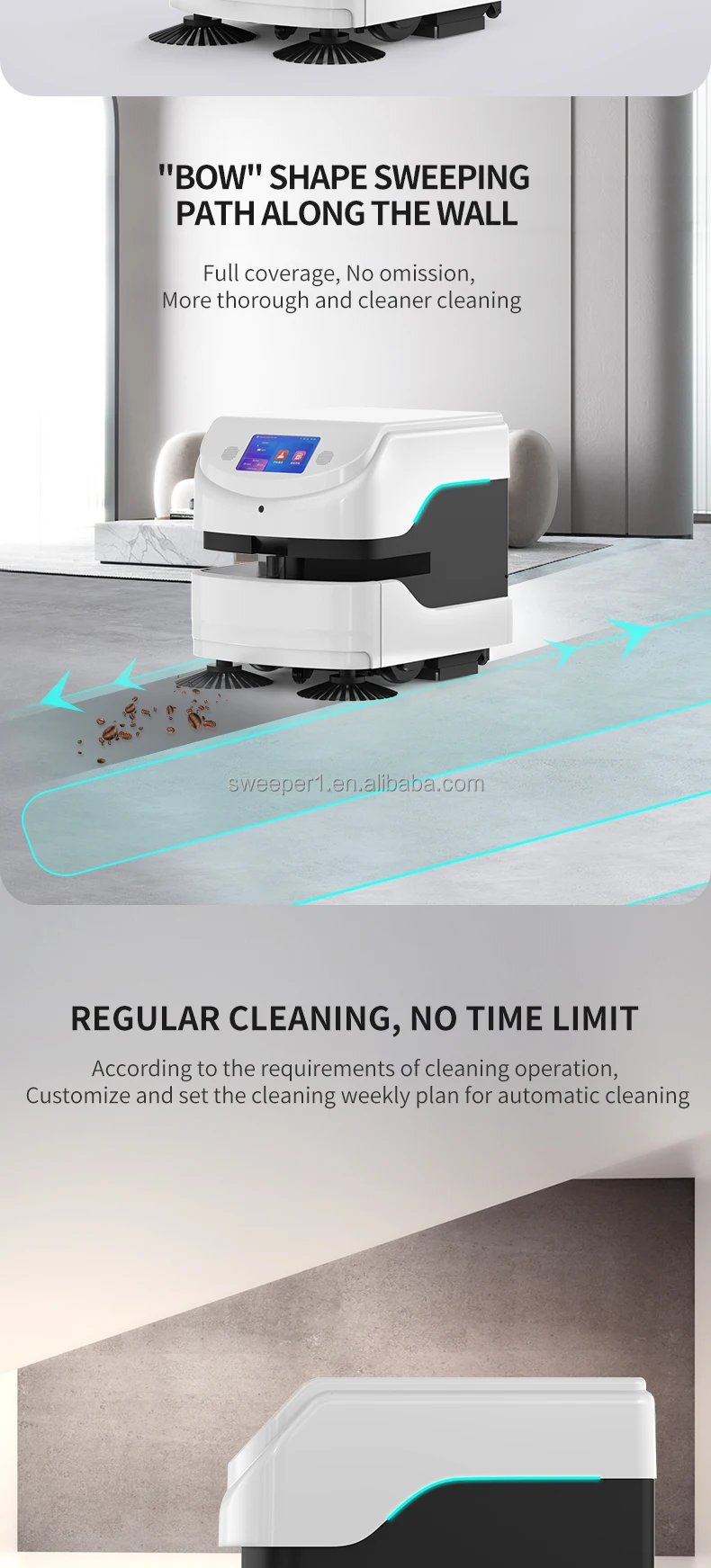 Reeman Intelligent Cleaning Robotic For Office Building Robotic Floor ...