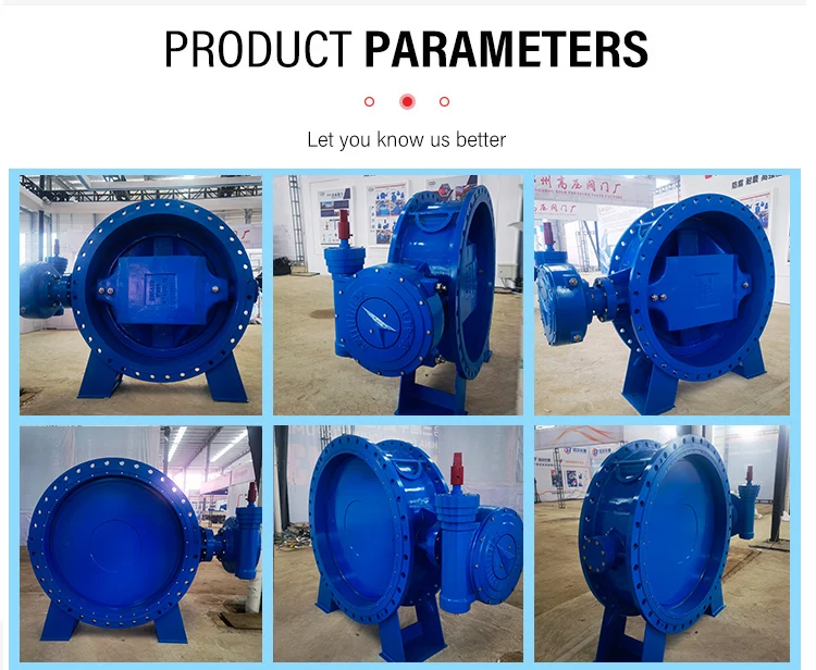 Customized Flange Double Eccentric Butterfly Valve D342x-16q Large-diameter Bi-directional Soft ...