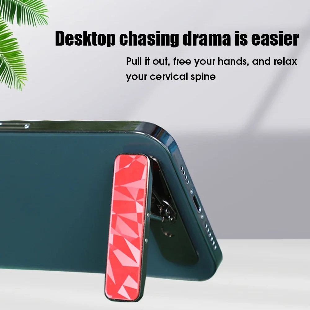 Luxury Mini Phone Holder 360 Rotating Invisible Metal Folding Mobile ...