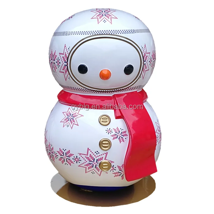 Life Size Fiberglass Large Snowman Statues - Buy Large Snowman Statues ...