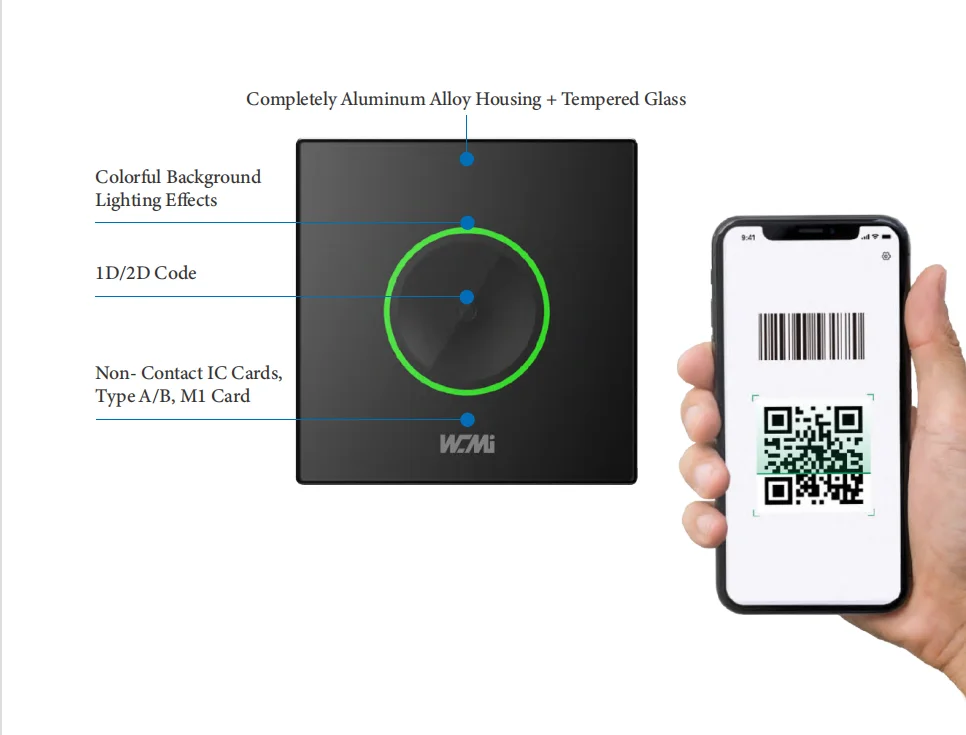 Multi Interface IC ID Card Reader Access Control ID 2D QR Code Reader ...
