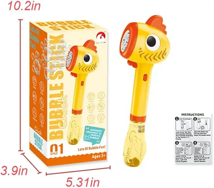 Wonder Tribe Toys Bubble Gun Stick Crocodile Chicken Unicorn Giraffe ...