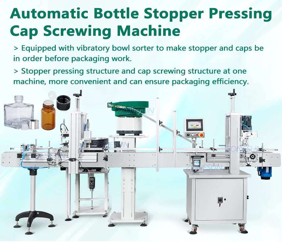 ZONESUN ZS-XG16X Automatic Bottle Stopper Pressing Cap Machine