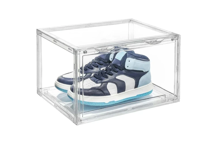 Custom Logo Front Drop Clear Transparent Collapsible Storage Magnetic ...