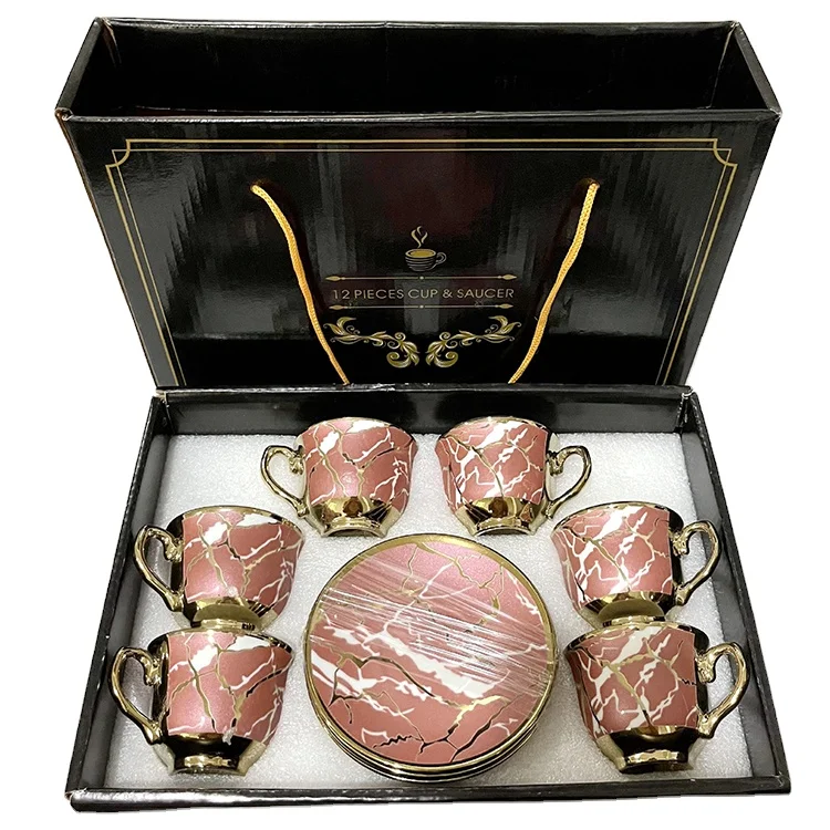 Wholesale Porcelain European Afternoon Tea Gift Set 12pieces Luxury ...