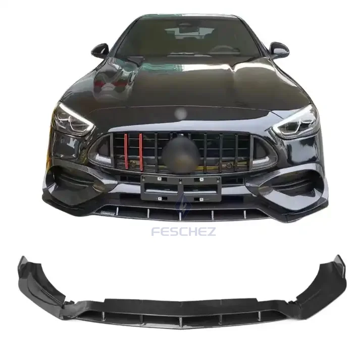 B Style W206 Accessories Front Bumper Carbon Fiber Front Lip For ...
