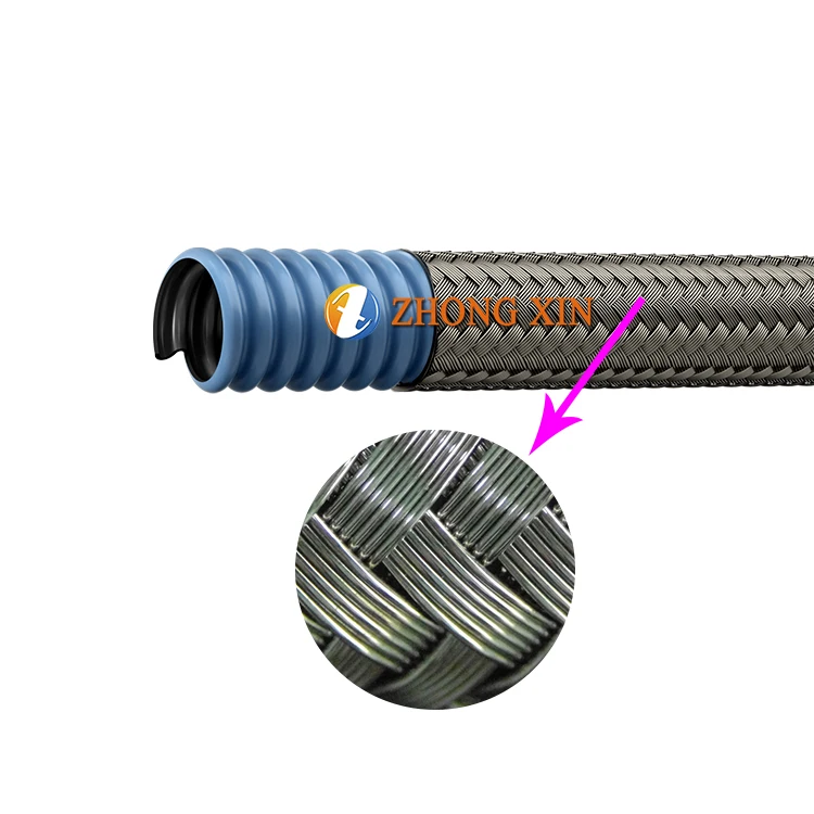 Anti-static PTFE Tube Fabricated Corrugated/Convoluted Hose Line/Pipe ...