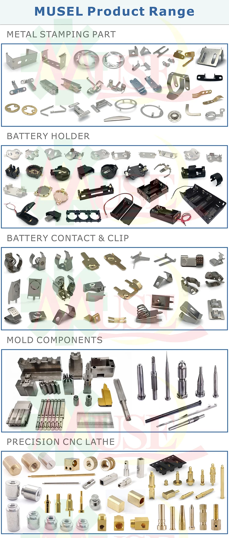 Good Conductivity Shrapnel Hardware Custom Metal Stamping Clips ...