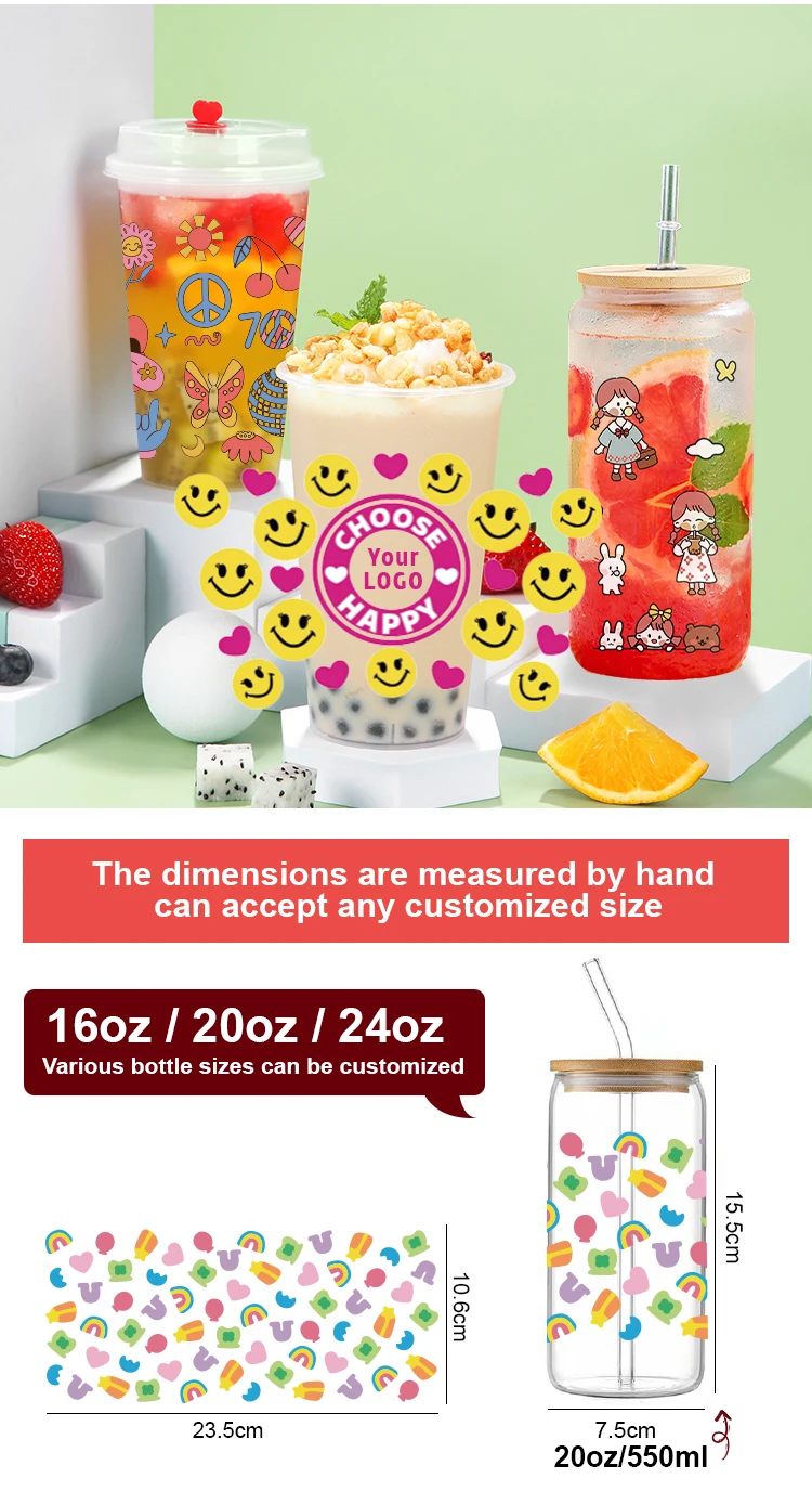 New Ready To Transfers Cup Wraps Transfers Uv Dtf Cup Wrap Transfers ...