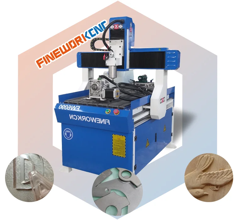 Jinan 6060 6090 Mini Router Cnc for Engraving Metal With Mach 3 ...