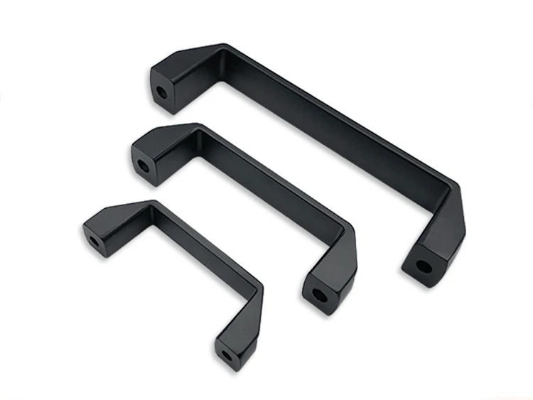 Industrial Black U Shape Nylon Door Handle - Modern & Durable