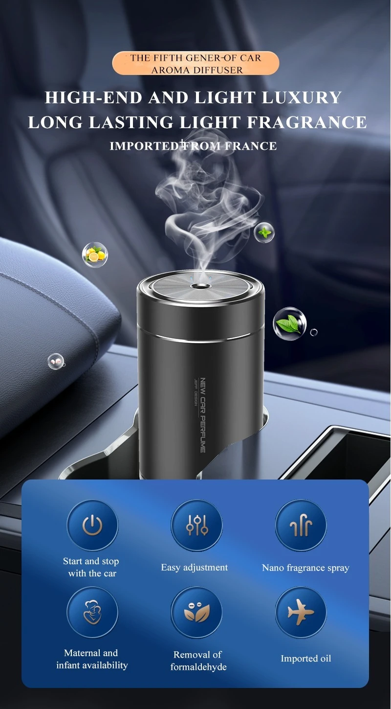 New Design Auto Control Car Diffuser Fragrance Stainless Air Scent ...