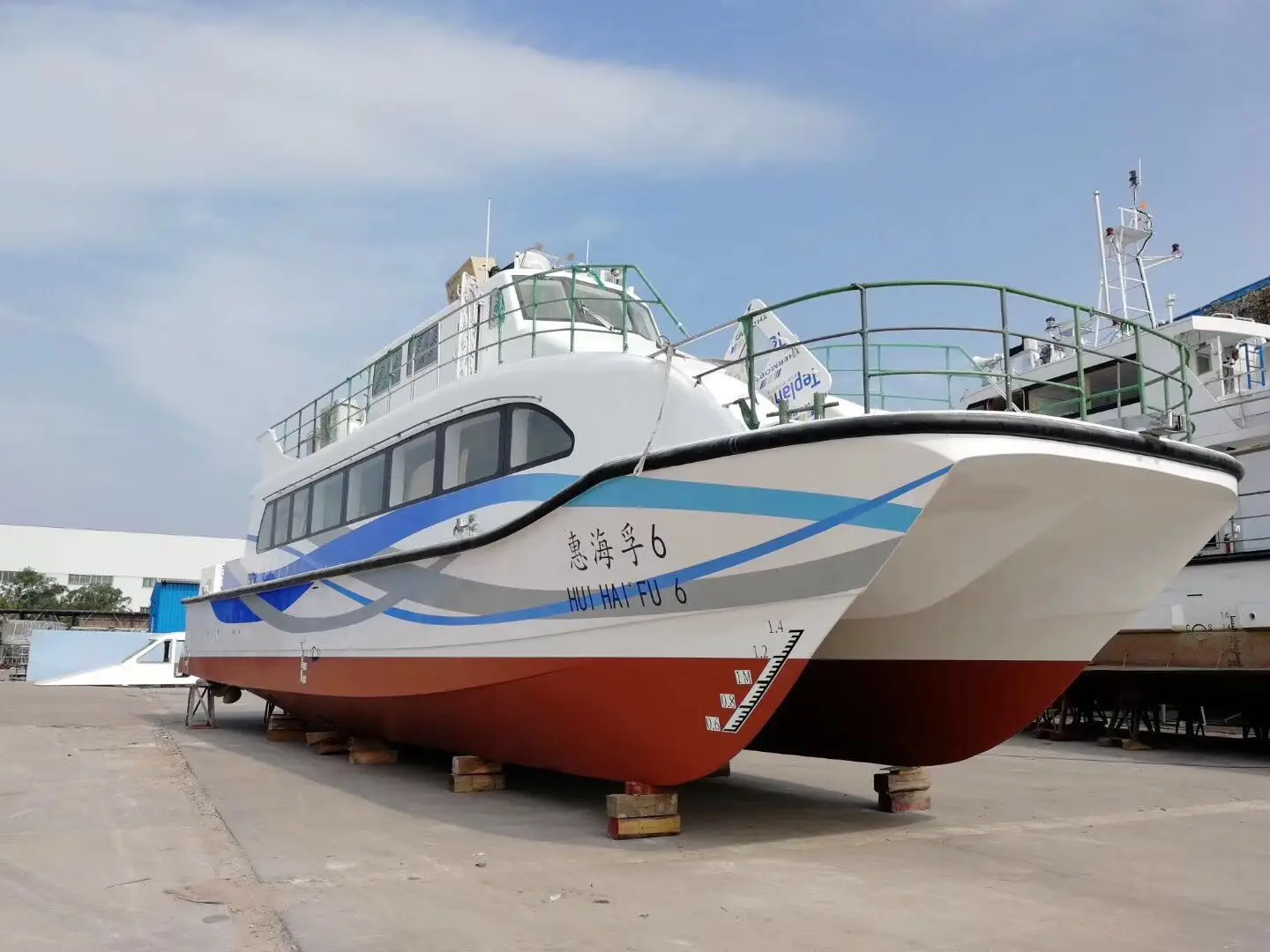 Catamaran Passenger Boat Fiberglass Boat Catamaran Cruising Yacht Made ...