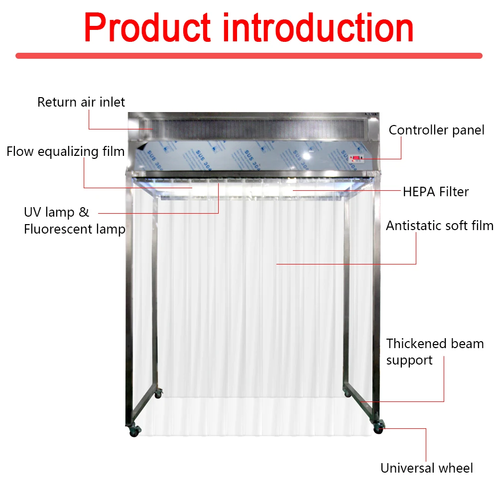 Class 100 Laminar Flow Hood - High Quality Stainless Steel