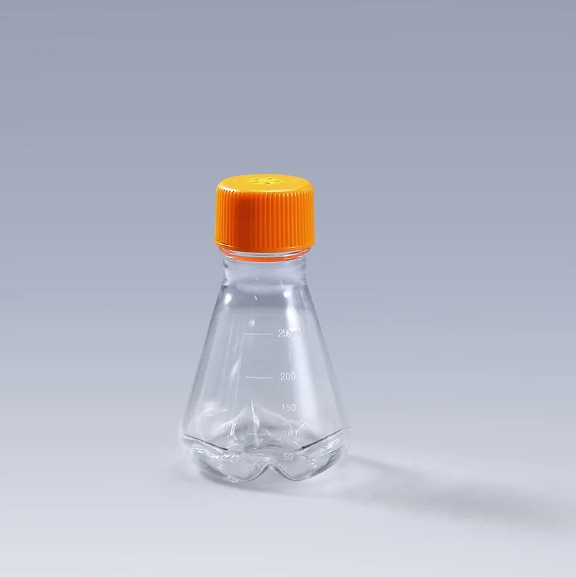 Baffled Erlenmeyer Flasks 125 250 500 1000ml Plastic Baffled Cell ...