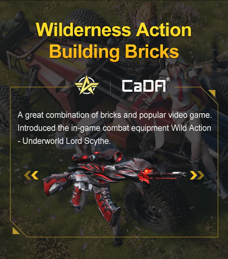 CADA C81054 Wilderness Action Weapons - Building Block Gun Sets
