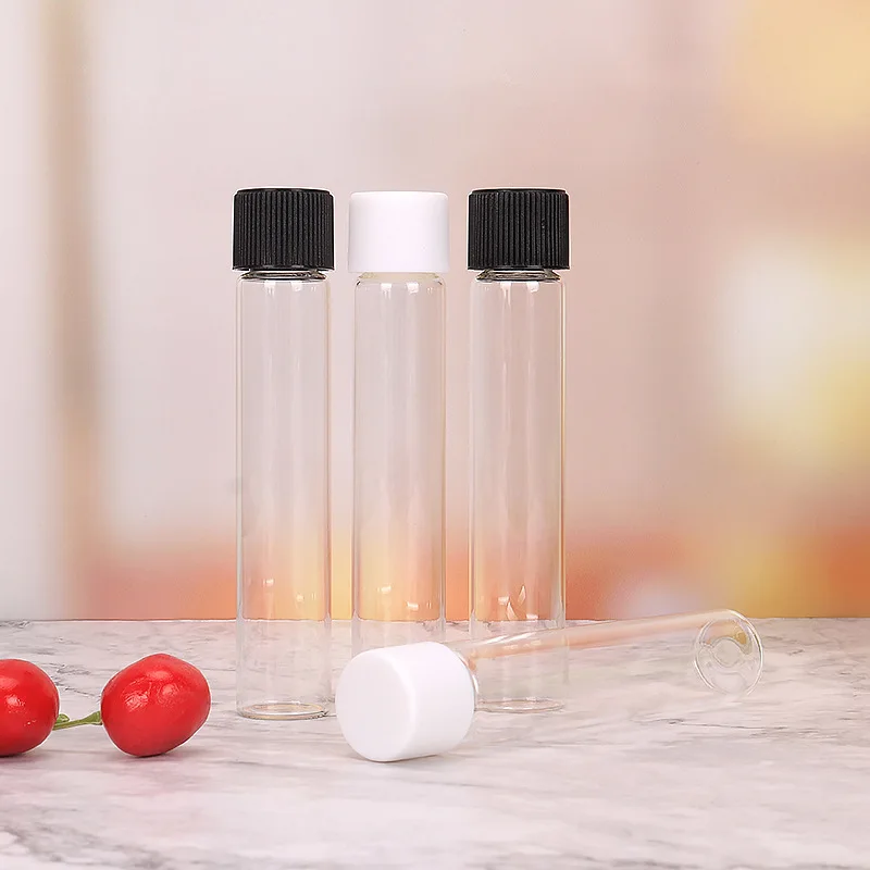 Glass Tube Screw Cap Plastic Lid Glass Tube Vial Glass Tube - Buy ...