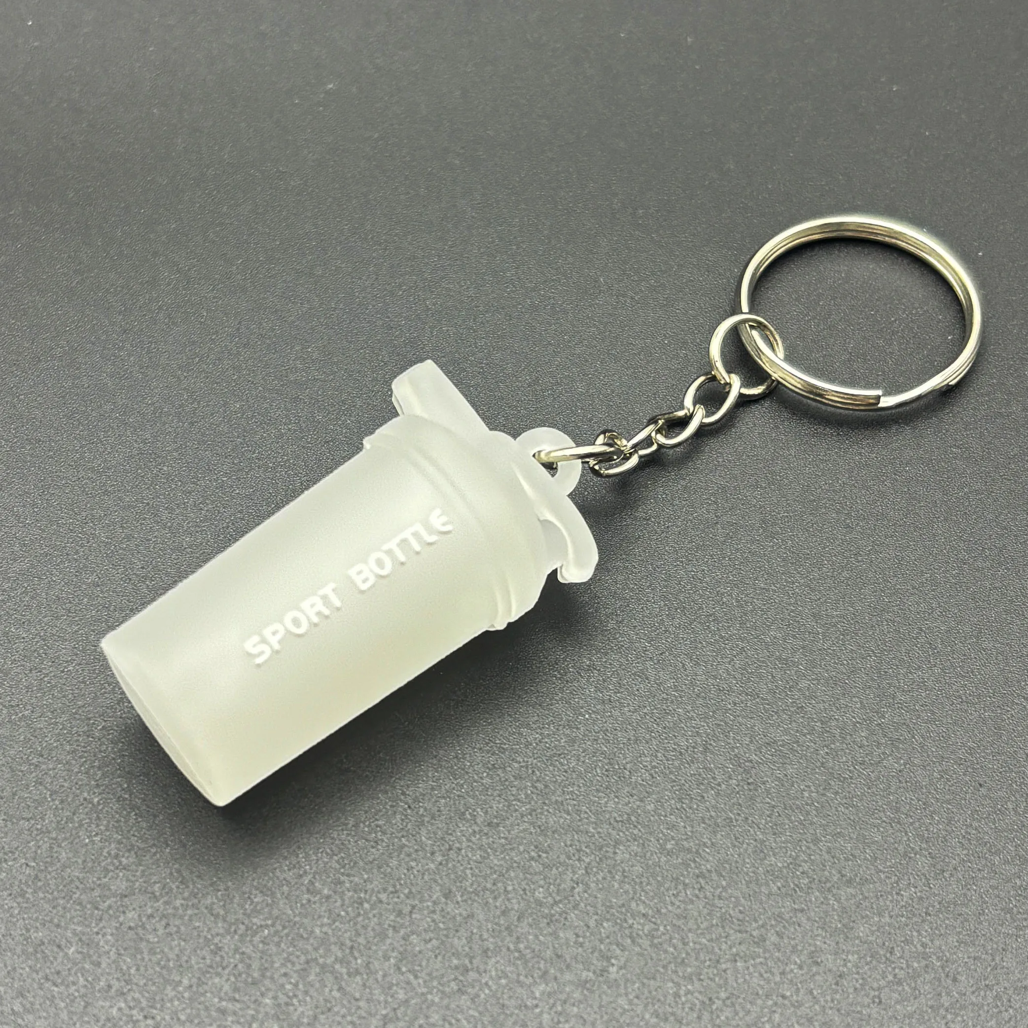 Ready To Ship Gym Sport Bottle 3d Pvc Key Chain Protein Powder Shake ...