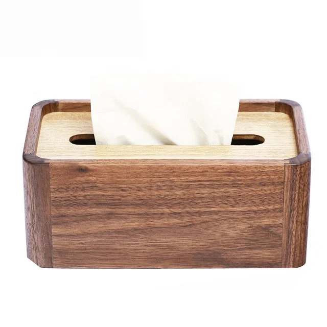Round Shape Solid Wood Tissue Packaging Box| Alibaba.com