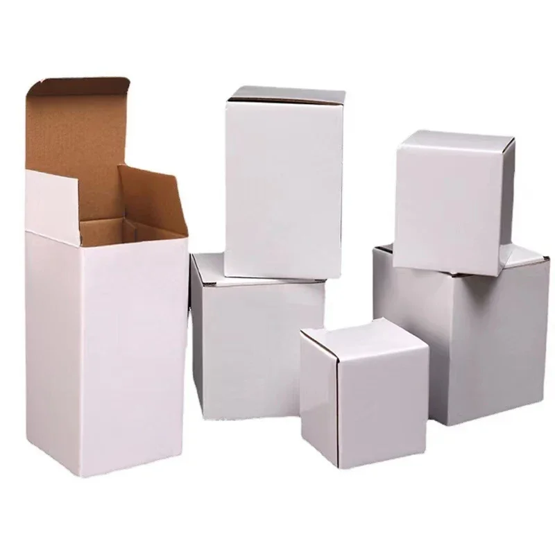 Kraft Fold Packaging Gift Box Carton Hard Paper Packaging Box White ...