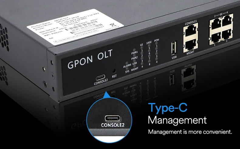 New Customized 16 Port Gpon Olt With 4*sfp Ftth Network Fiber Optical ...