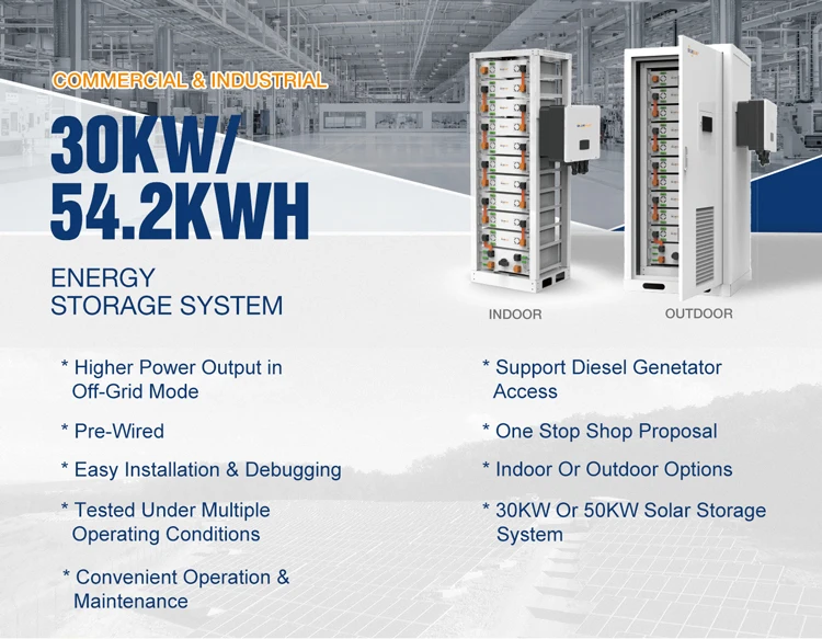 Bluesun New Arrival 30kw Solar Energy System Indoor 54.2kwh Lithium ...