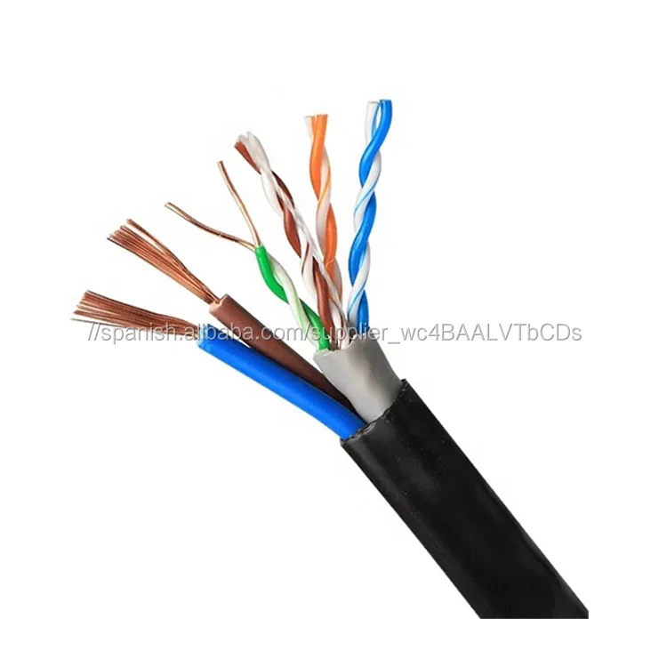 Bc Ccc Cca Ccs Cobre 2c Trenzado Cable De Alimentación De Pvc Pe Doble ...