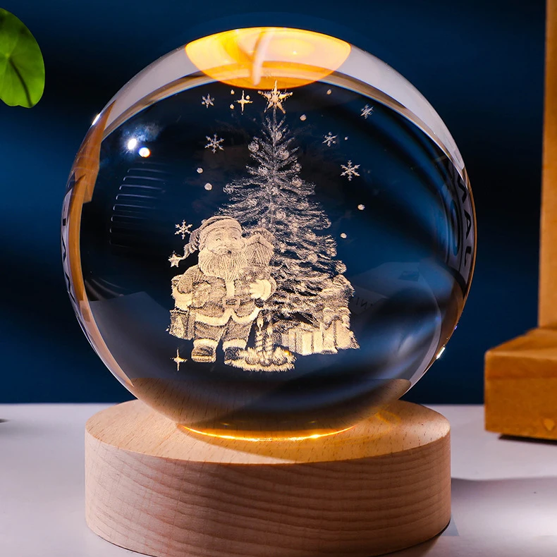 K9 Crystal 3D Laser Engraved Balls - Perfect Christmas Gifts