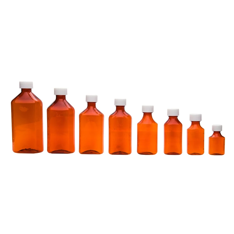 Child-Resistant Caps Oval Bottle 16 OZ Oval RX Bottles with CR Caps ...
