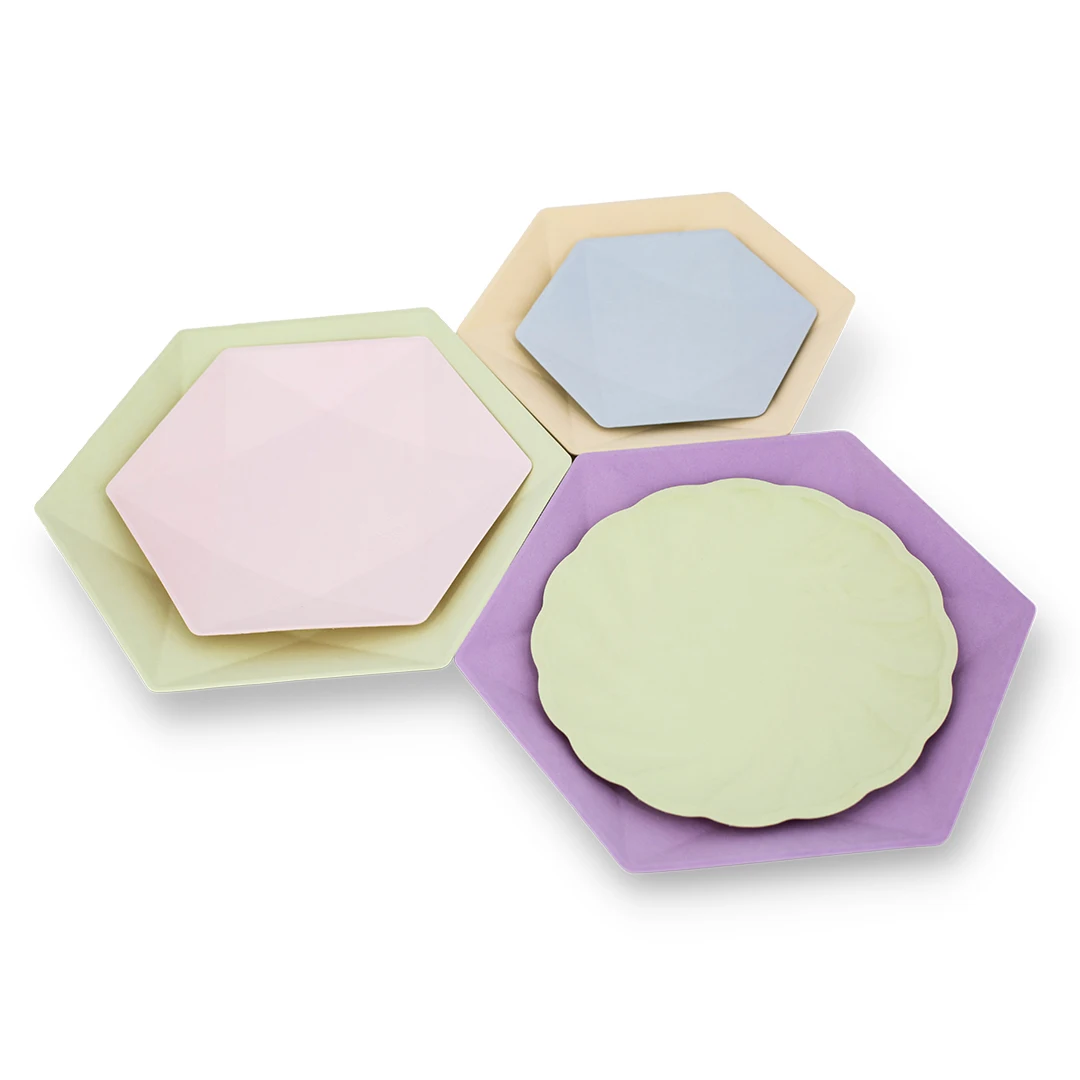 Luxury Premium Biodegradable Paper Plates And Custom Logo Disposable ...