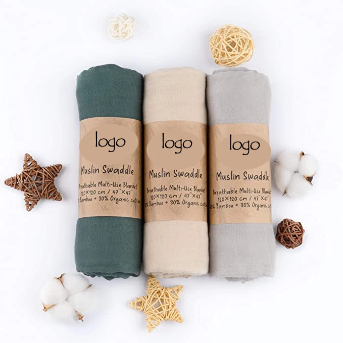 Factory Supply Hot Sale Muslin Wrap Muslin Blanket Swaddle Swaddle ...