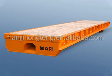 20 Feet Terminal Mafi Trailer Roll Trailer Roro Roll Mafi Trailer with ...