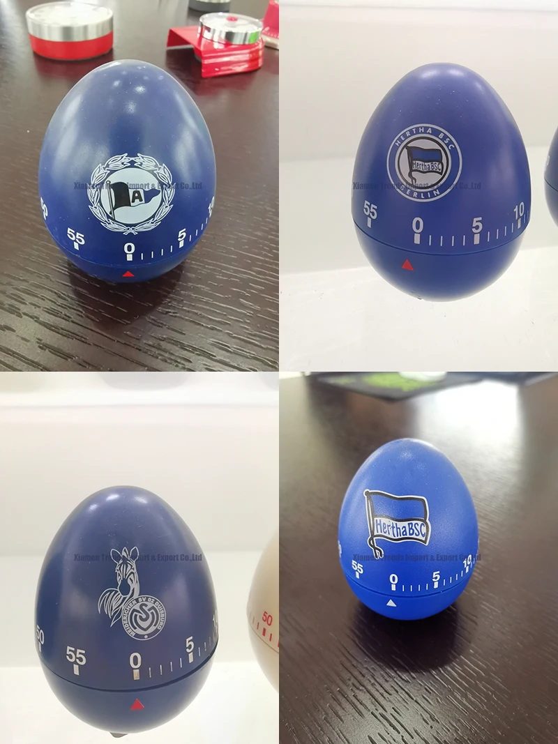 Custom Logo Mechanical Stainless Steel Wooden Kitchen Egg Timer With ...