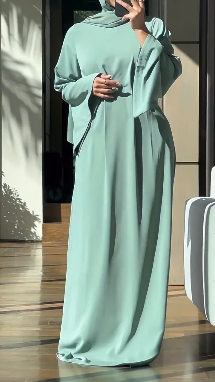 Simple Modest Islamic Clothing Abaya Muslim Dresses For Women Abaya ...