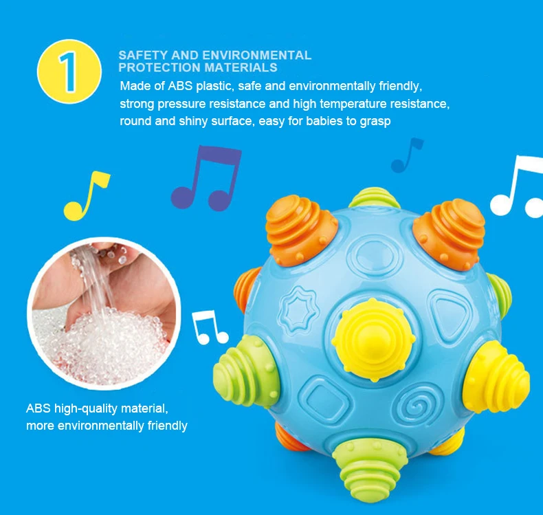 Bouncing Sensory Learning Ball Toys Ideal Gift Move And Crawl Ball Toys ...