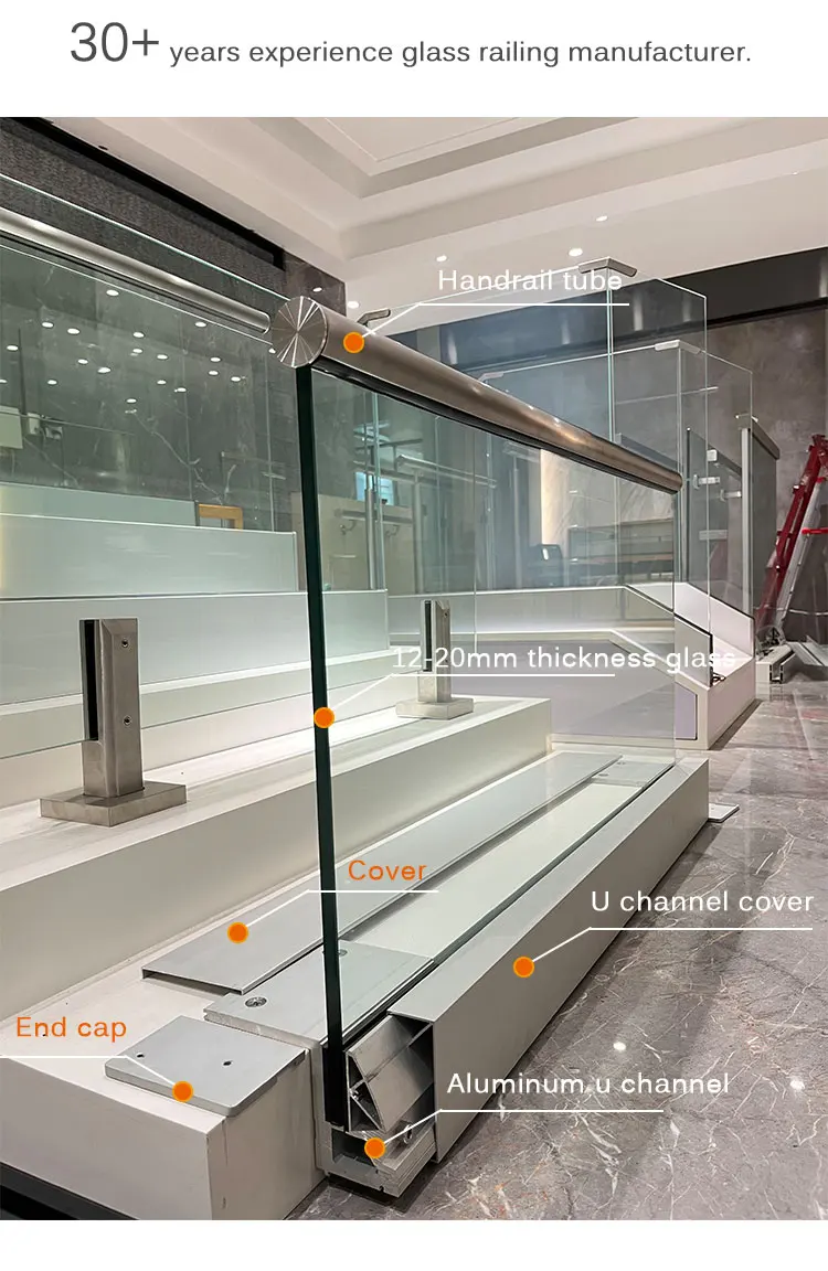 Hdsafe Deck Side Mounted Balcony Railing U Channel Aluminum Base Shoe ...