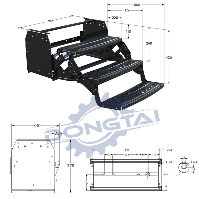 Double Folding Caravan Step - Portable RV Accessories