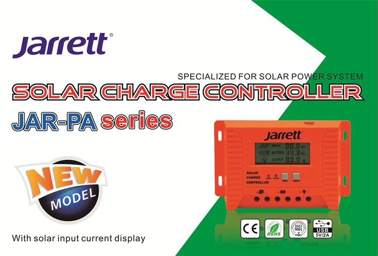Jarrett High Quality Controller 12V 24V 10A PWM Charge Battery Solar ...