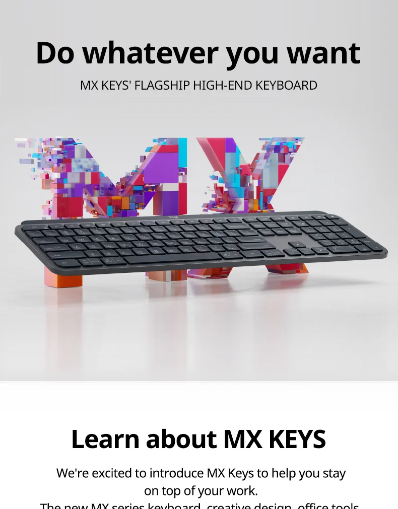 Logitech MX Wireless Backlit Gaming Keyboard 2.4GHz