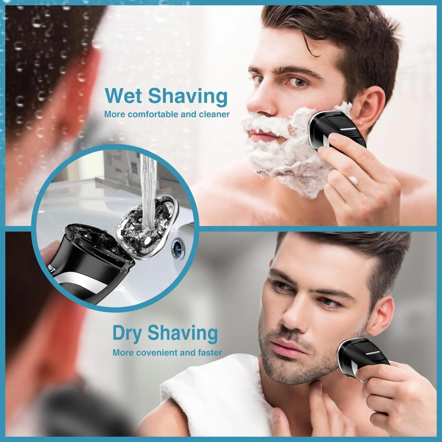 Upgraded Razor Men's Electric Wet And Dry Shaver With Travel Lock And ...